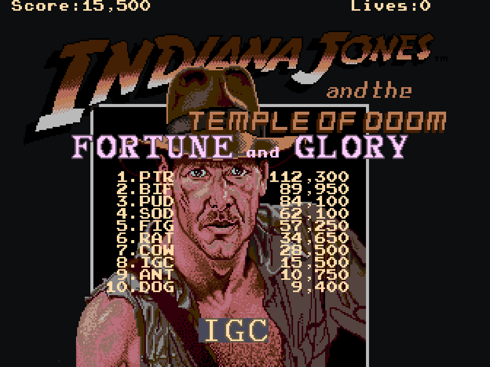 Indiana Jones and the Temple of Doom (1985 Arcade and 1988 NES Review ...