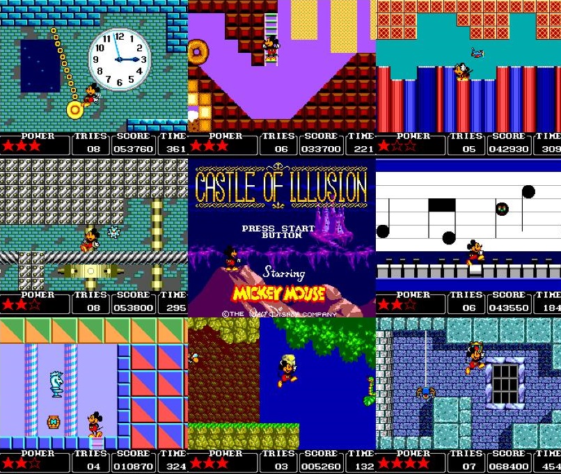 Castle of Illusion Starring Mickey Mouse (Sega Master System/Sega Game ...