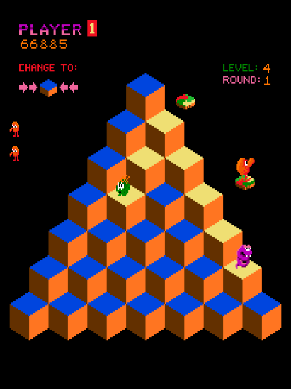Q*bert (1982 Arcade) and Faster Harder More Challenging Q*bert ...