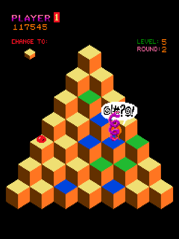 Q*bert (1982 Arcade) and Faster Harder More Challenging Q*bert ...