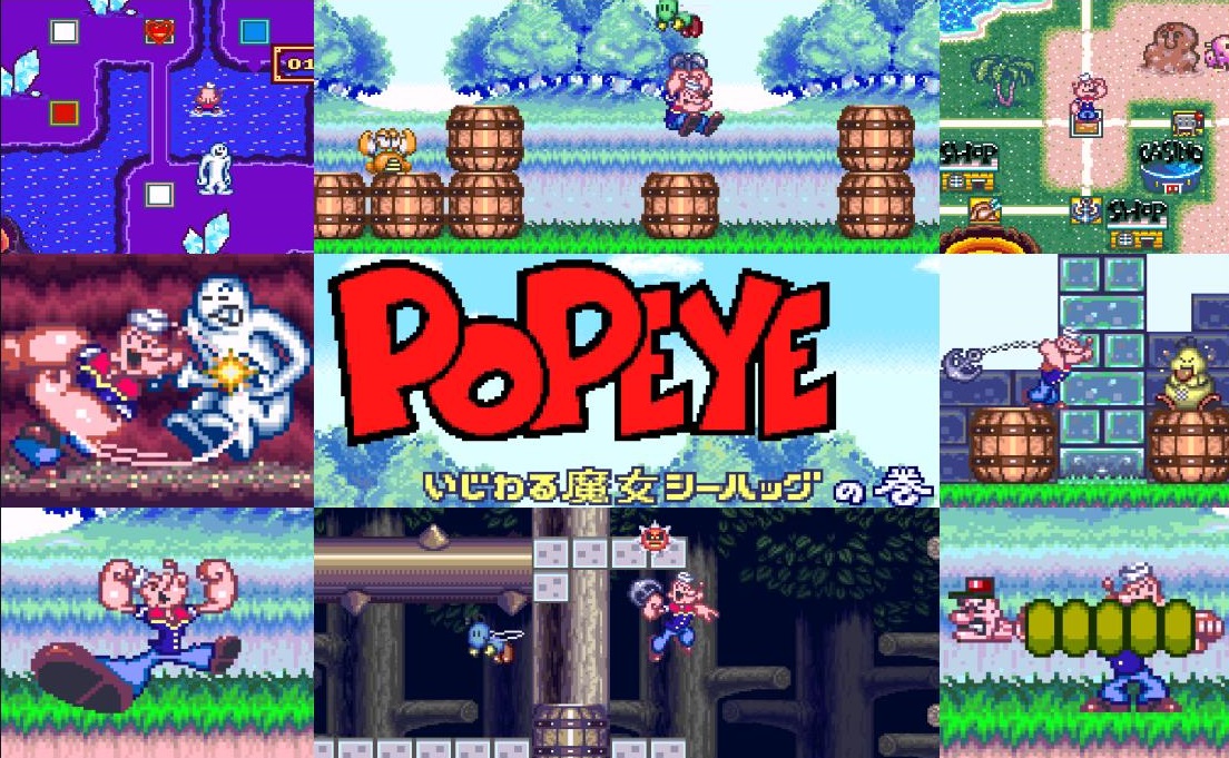 Popeye: Ijiwaru Majo Seahag no Maki (Super Famicom Review) | Indie ...