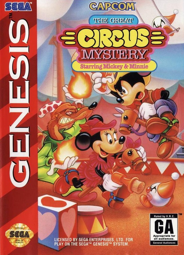 The Great Circus Mystery Starring Mickey & Minnie (SNES and Genesis ...