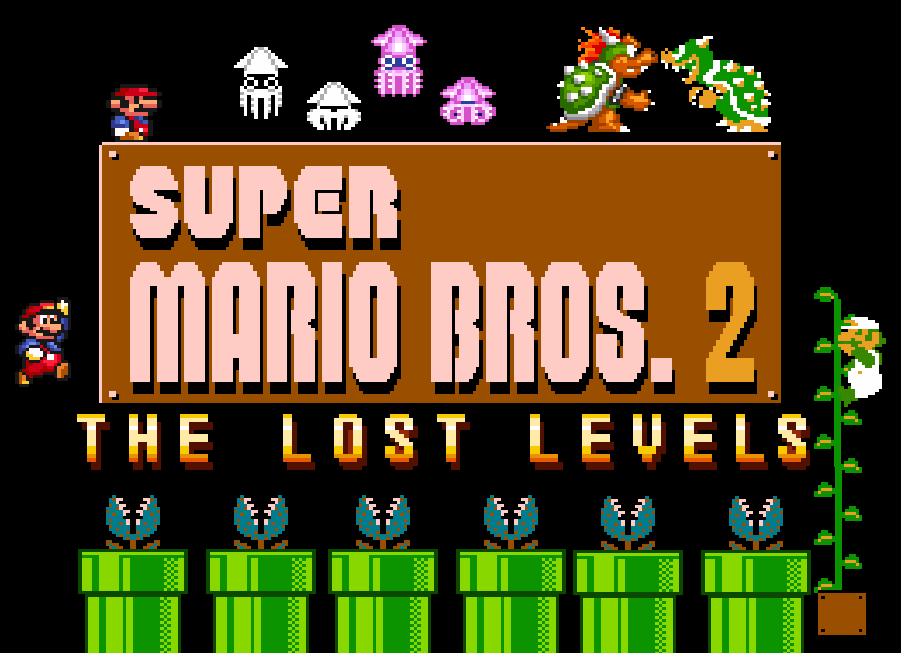 Super Mario Bros. 2 aka Super Mario Bros.: The Lost Levels (Famicom ...